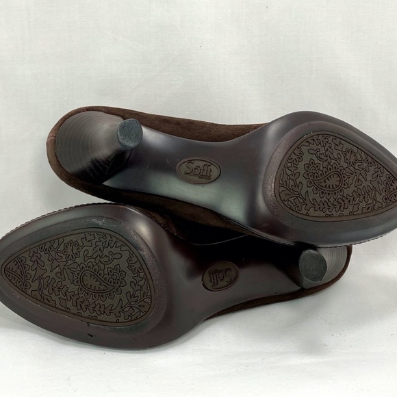 Sofft | Shoes | Sfft Gayle Chocolate Peep Toe Heels 85 | Poshmark